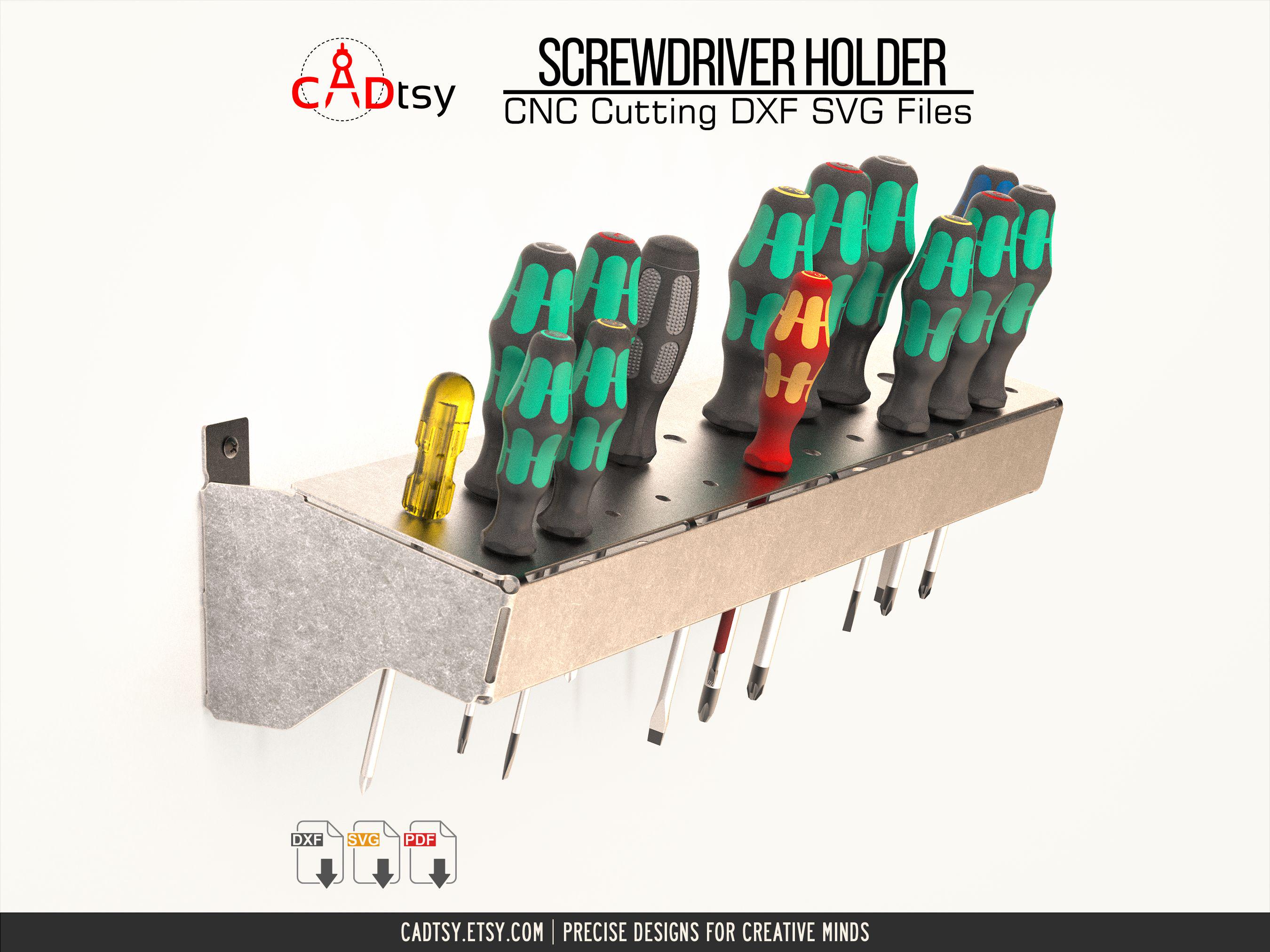 Screwdriver Rack DXF Files for CNC Plasma • Tool Storage Design - Etsy