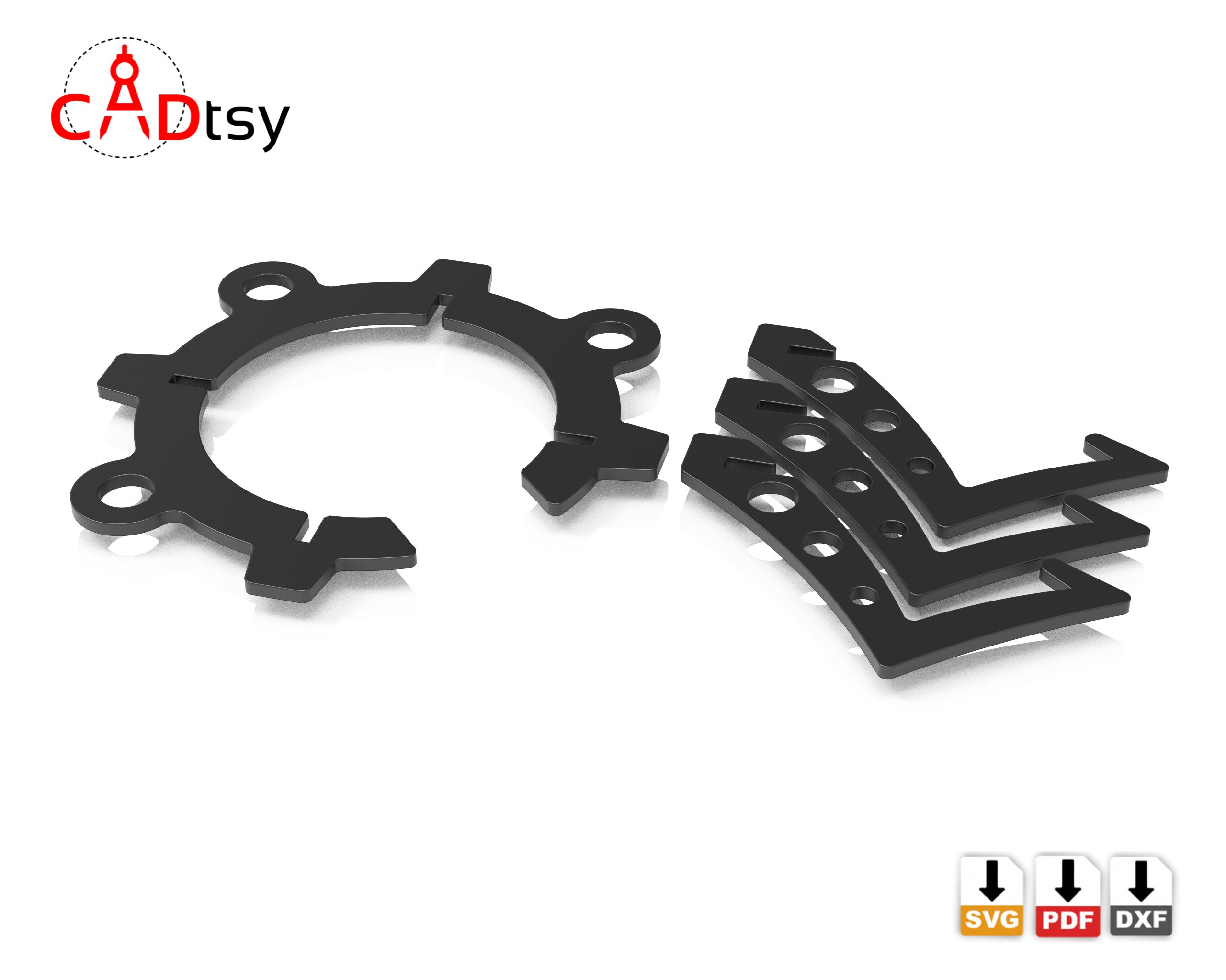 Welding Bottle Tank Hooks DXF File for CNC Plasma / Laser - Etsy