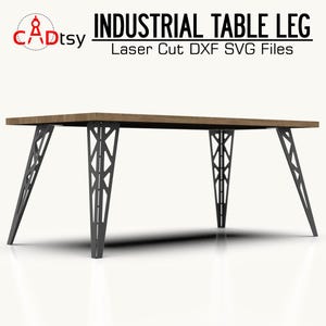 Table Legs DXF | CNC Plasma/laser Cut File | Industrial Desk/dining ...