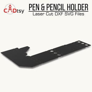 Pen Holder DXF Files for Plasma Cutting • Metal Pen Stand Laser Cut ...