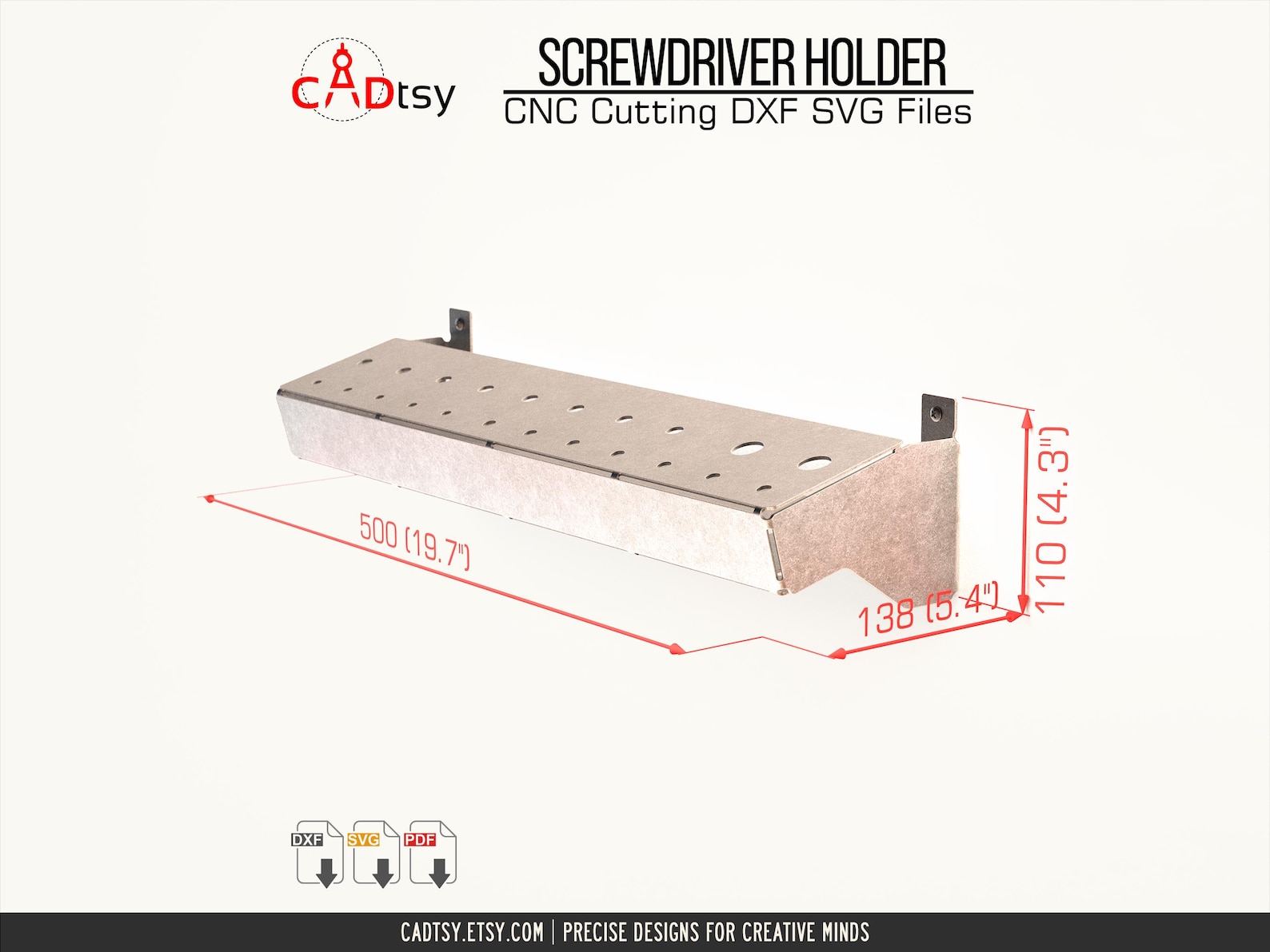Screwdriver Rack DXF Files for CNC Plasma • Tool Storage Design - Etsy