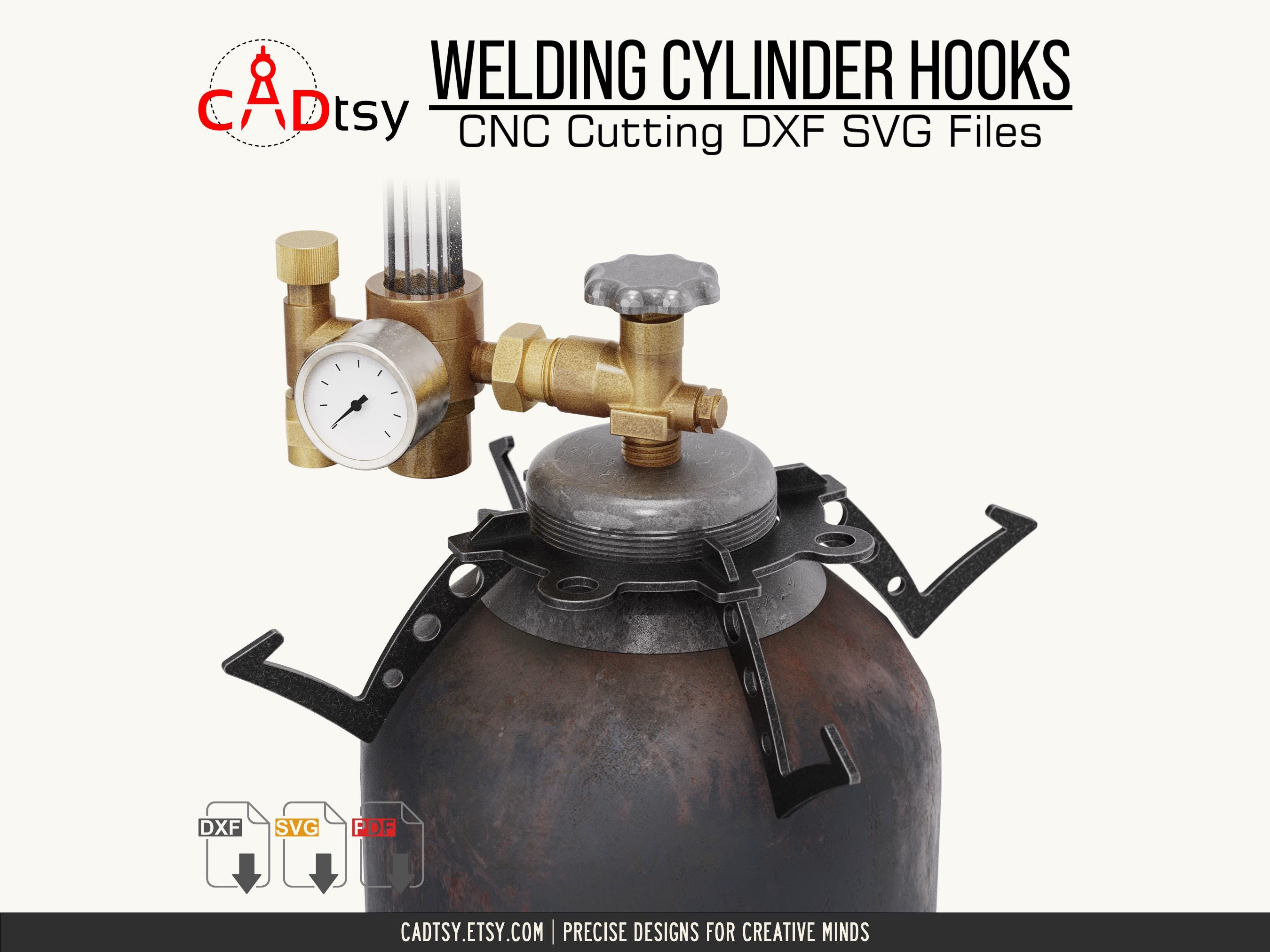 Welding Bottle Hooks DXF Files for Plasma Cutting CNC • Gas Tank ...