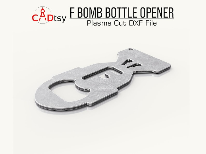 F-bomb Bottle Opener DXF Files for Plasma Cutting - Etsy