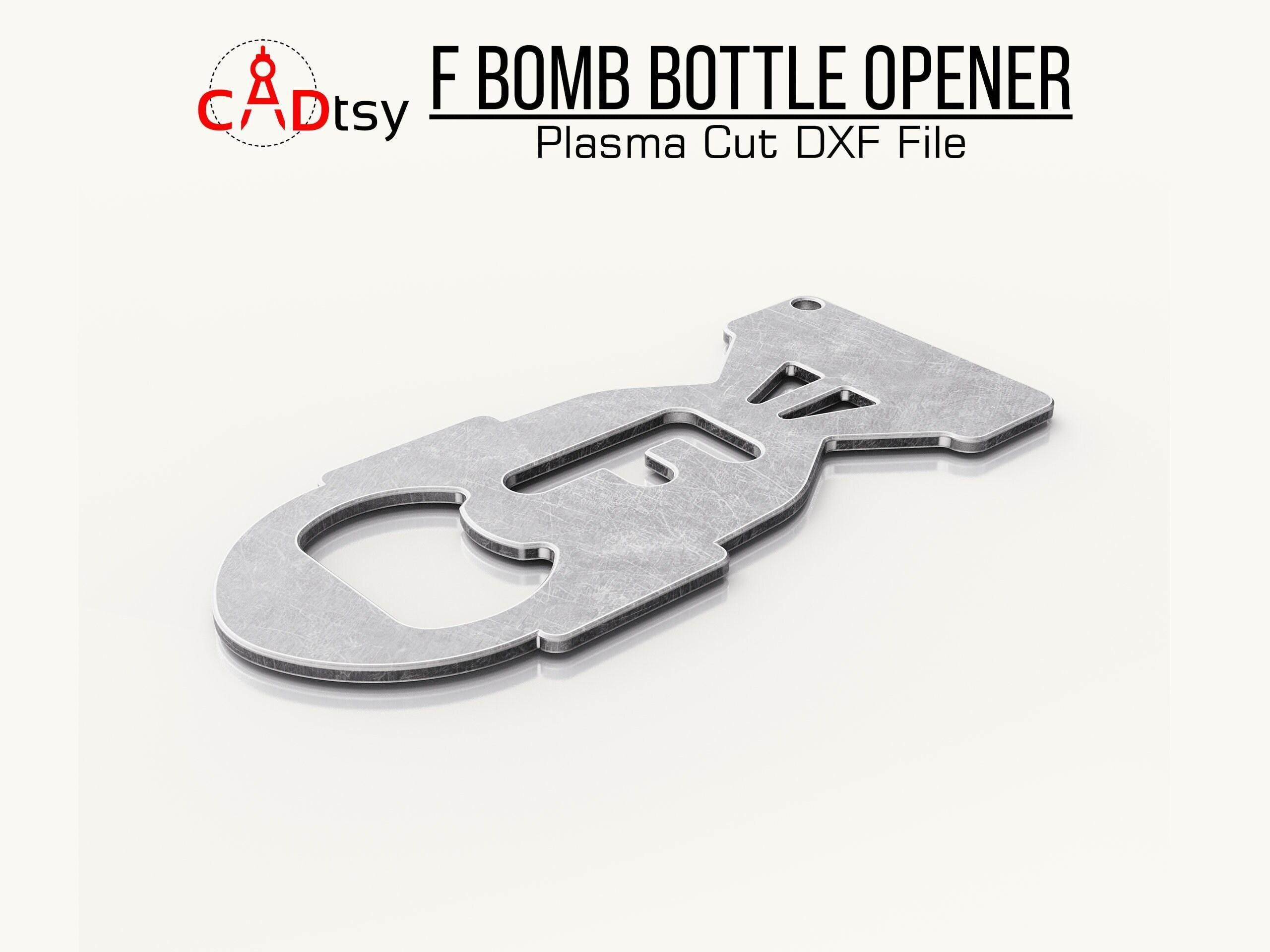 F-bomb Bottle Opener DXF Files for Plasma Cutting - Etsy