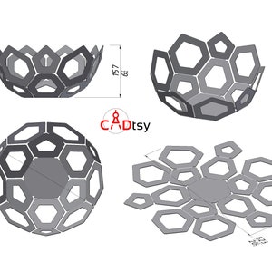 Metal Fruit Bowl DXF Files for Plasma CNC • Serving Tray Basket - Etsy