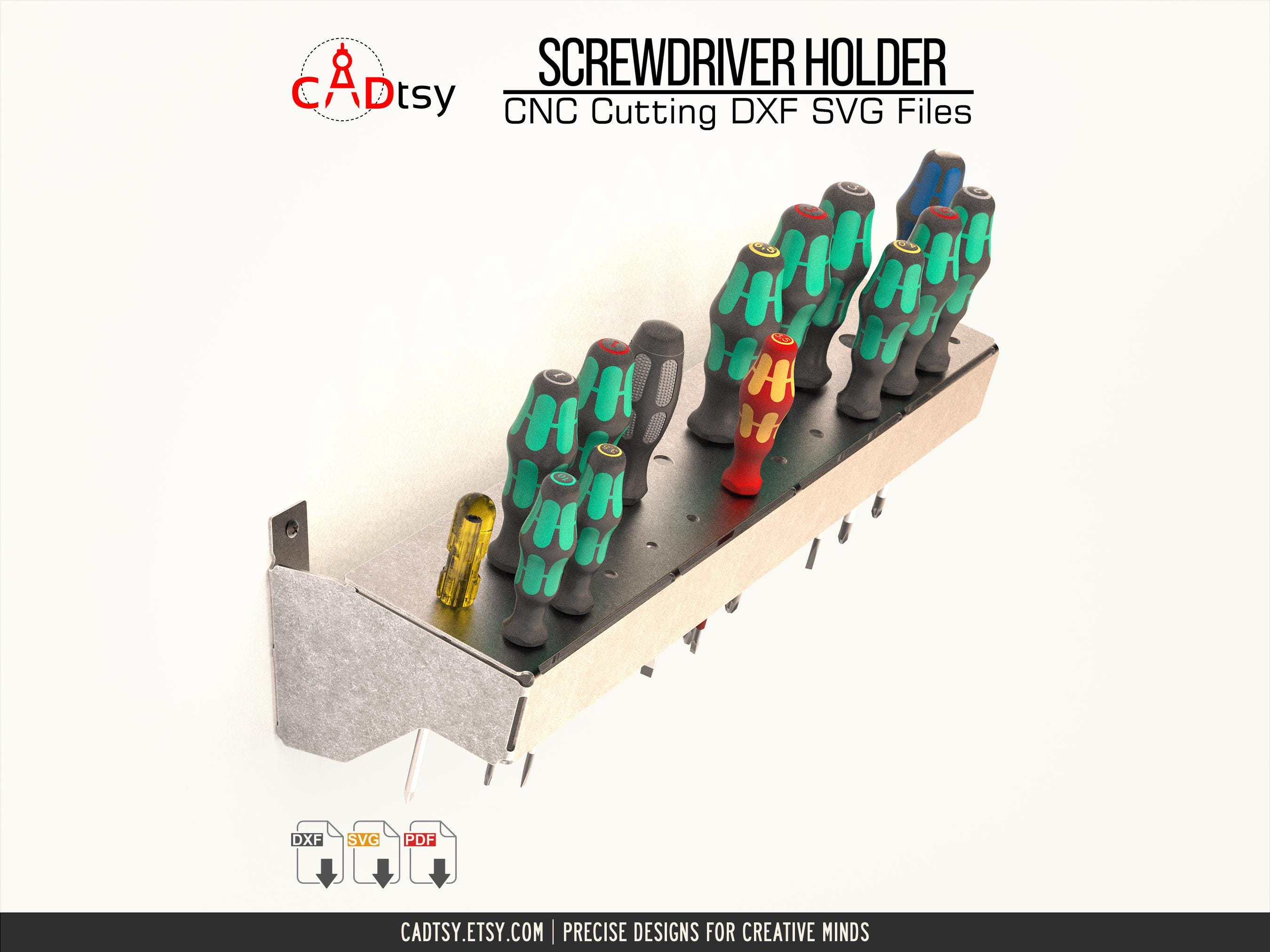 Screwdriver Rack DXF Files for CNC Plasma • Tool Storage Design - Etsy