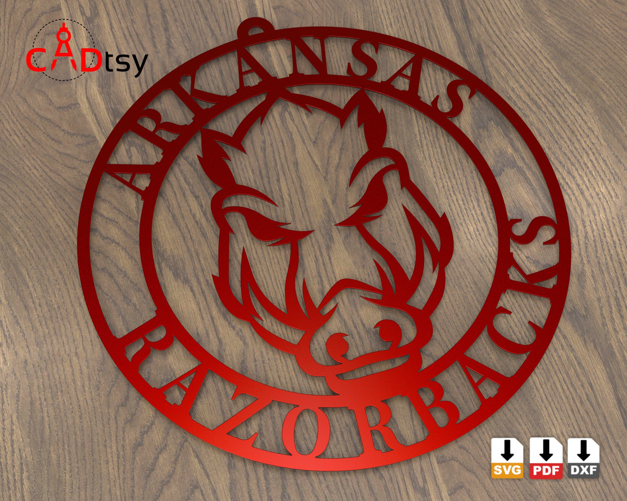 Arkansas Razorbacks Plasma / Laser CNC Cut DXF File Football - Etsy