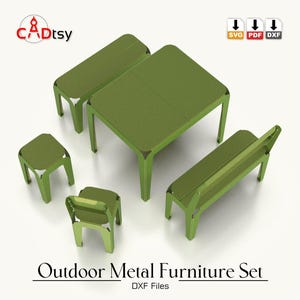 Garden Kid Furniture Cnc Plasma Cut DXF Files. Metal Children Patio ...