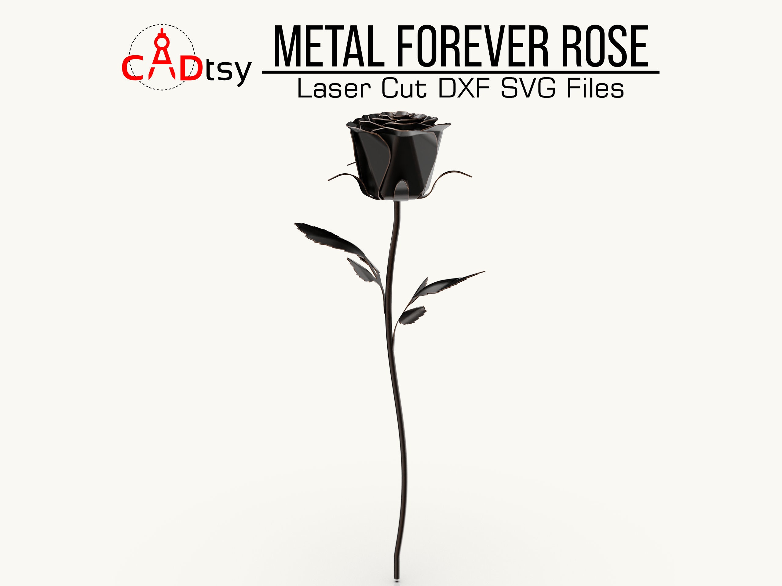 Metal Rose DXF SVG: CNC Plasma Laser Cut File (digital Download) - Etsy