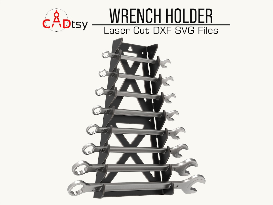 Wrench Rack DXF CNC Cut File: Garage Tool Organizer (digital Download ...