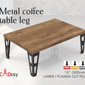 Coffee Table Leg DXF Laser Plasma Files, Metal Furniture Legs Base CNC ...