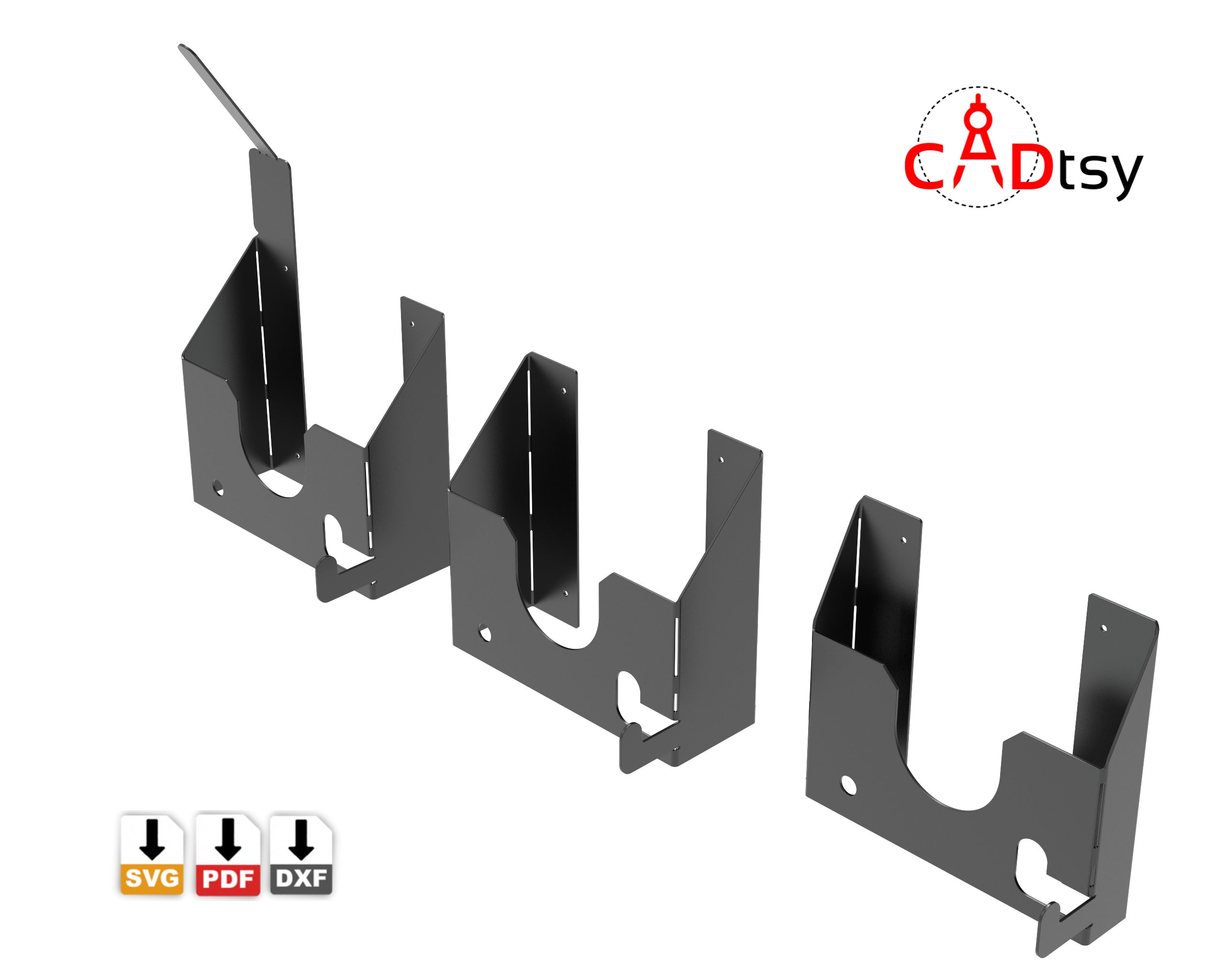 Angle Grinder Holder DXF Files for Plasma Cutting • Hanger Rack Mount ...