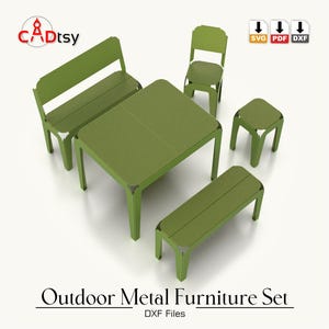 Garden Kid Furniture Cnc Plasma Cut DXF Files. Metal Children Patio ...