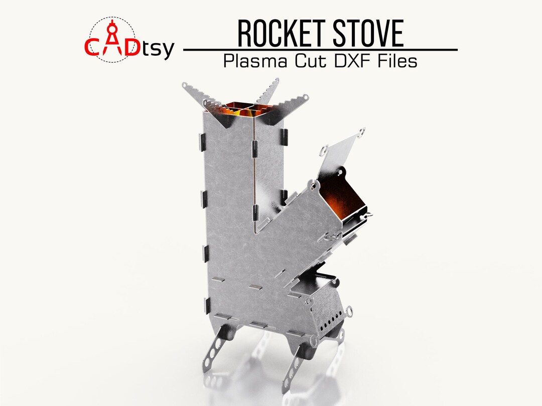 Rocket Stove DXF Files for Plasma Cutting: DIY Camping Wood Stove - Etsy