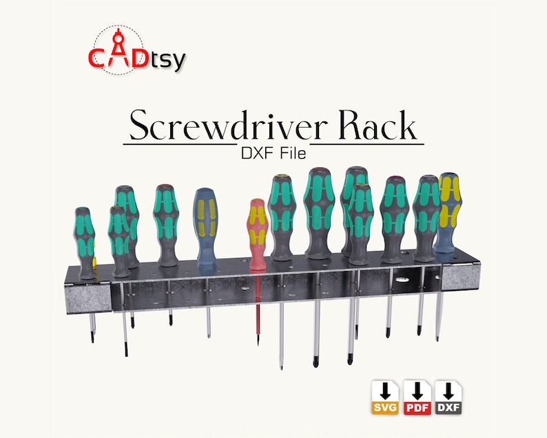 Screwdriver Holder DXF Files for Plasma CNC • Tool Organizer - Etsy