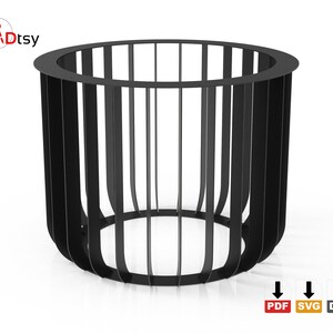 Table Base DXF Plasma Cut File. Metal Round Base Frame CNC Pattern ...