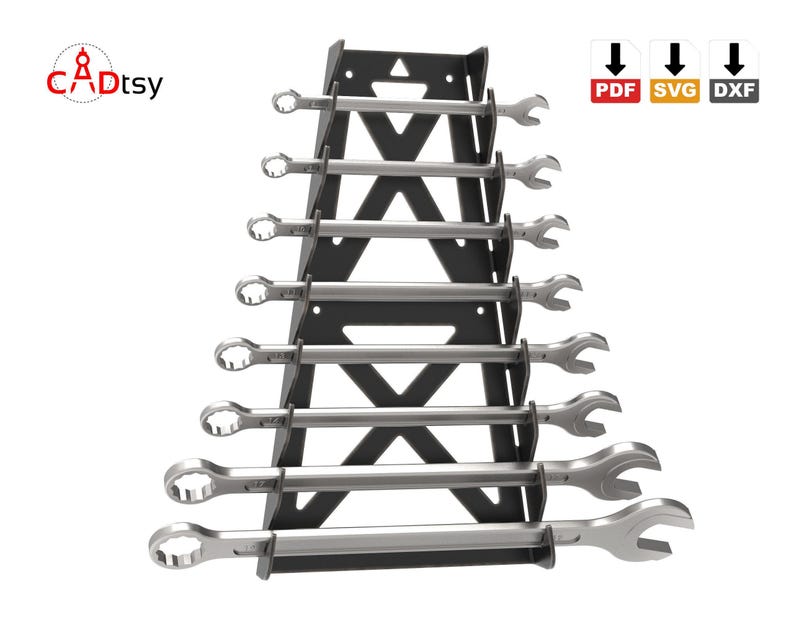 Wrench Holder DXF Files for Plasma Cutting • Tool Organizer - Etsy