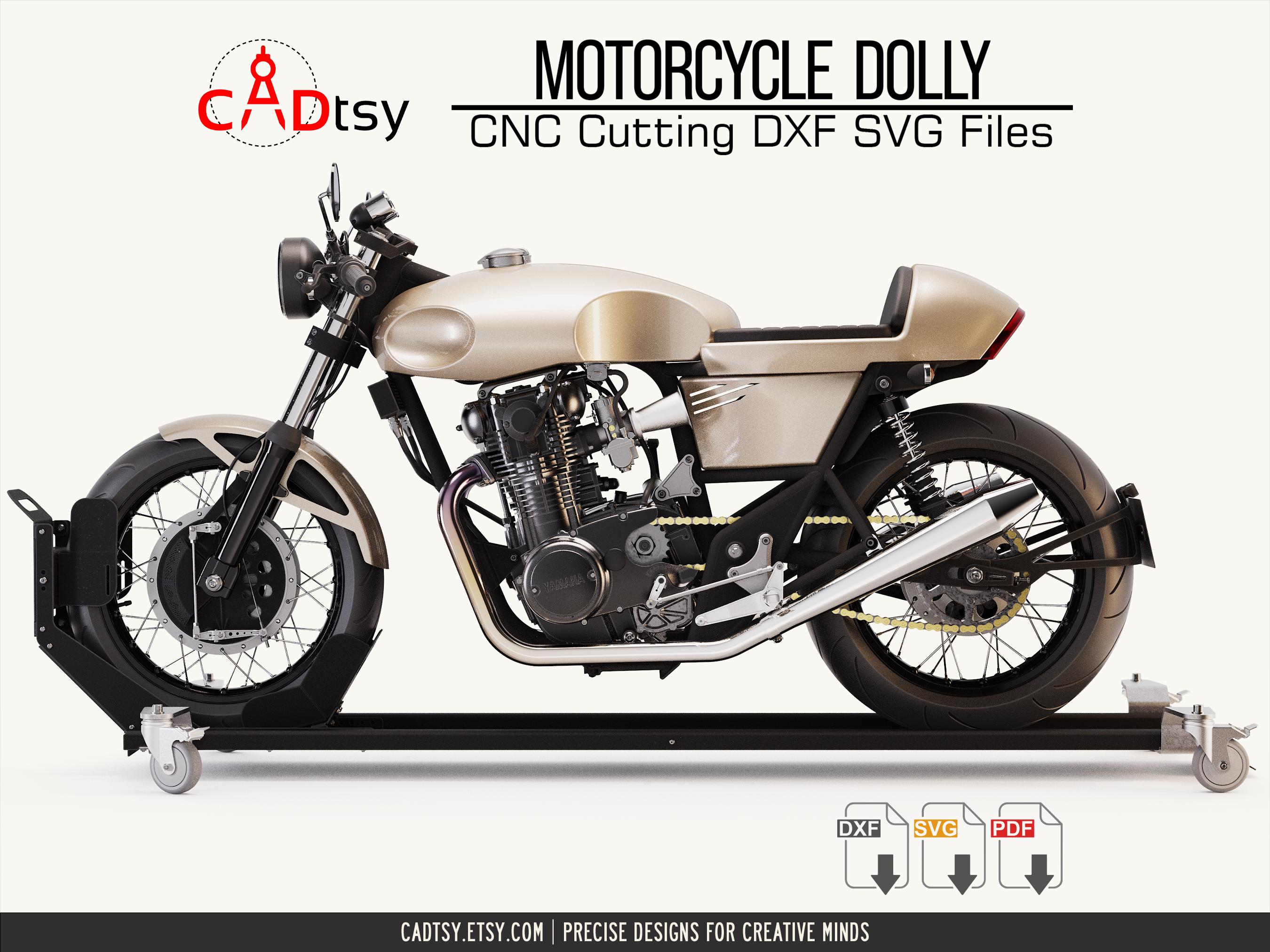 Motorcycle Dolly Plans • DXF Files for Plasma. Motorbike Mover - Etsy