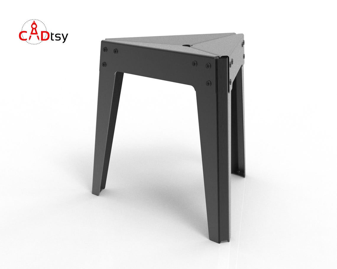 Stool DXF Files for Plasma CNC • Sheet Metal Stool Project - Etsy