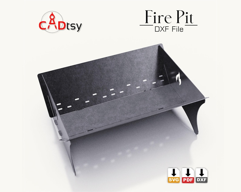 Fire Pit DXF Files for Plasma Cutting • Collapsible Grill Laser Cut ...