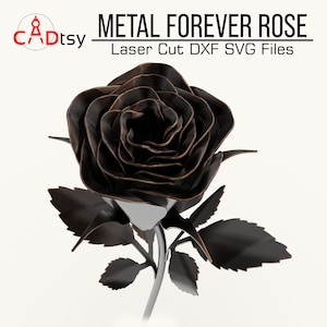 Metal Rose DXF SVG: CNC Plasma Laser Cut File (digital Download) - Etsy