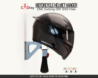 Motorcycle Helmet Holder DXF Files for Plasma. Helmet Hanger - Etsy