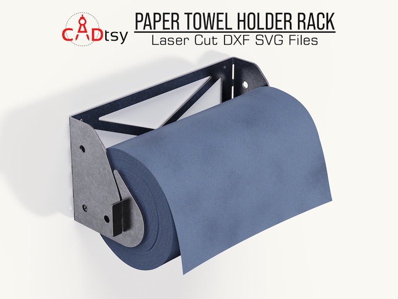 Paper Towel Rack Holder DXF Files for Plasma • Workshop Towel Dispenser ...
