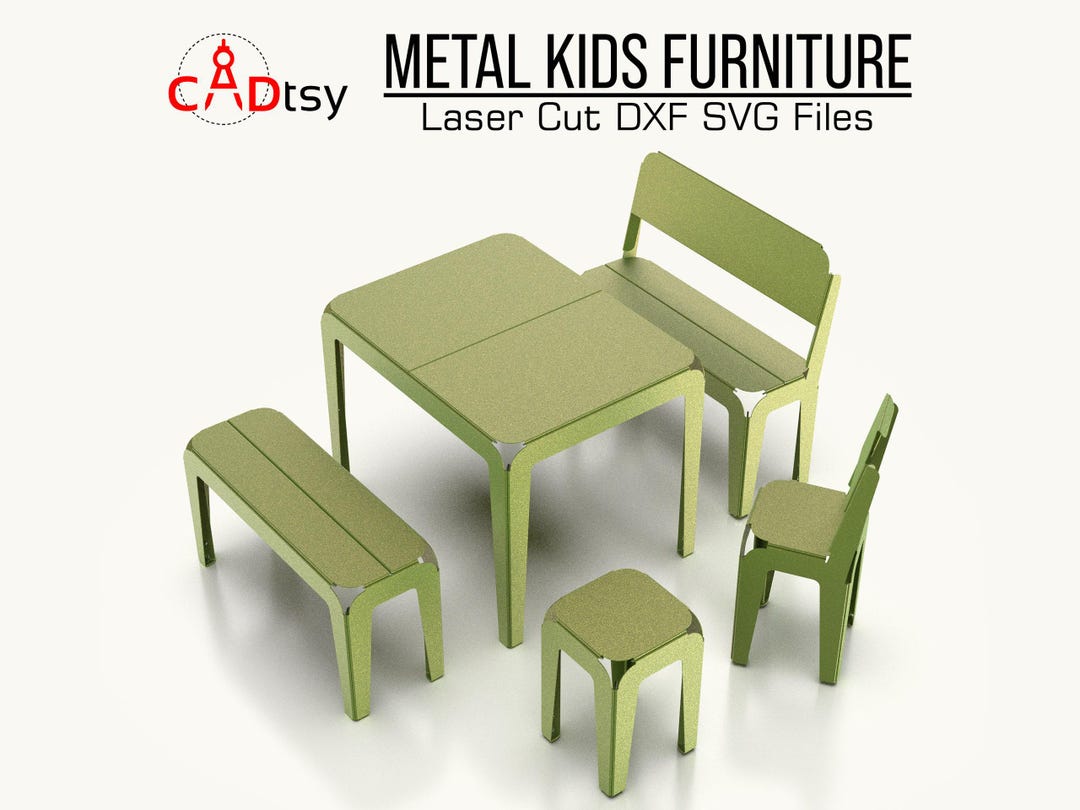 Garden Kid Furniture Cnc Plasma Cut DXF Files. Metal Children Patio ...