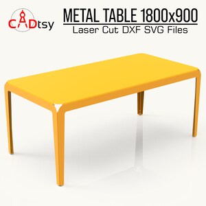 Metal Table DXF Laser Plasma CNC Files, Furniture Making Plans Vector ...
