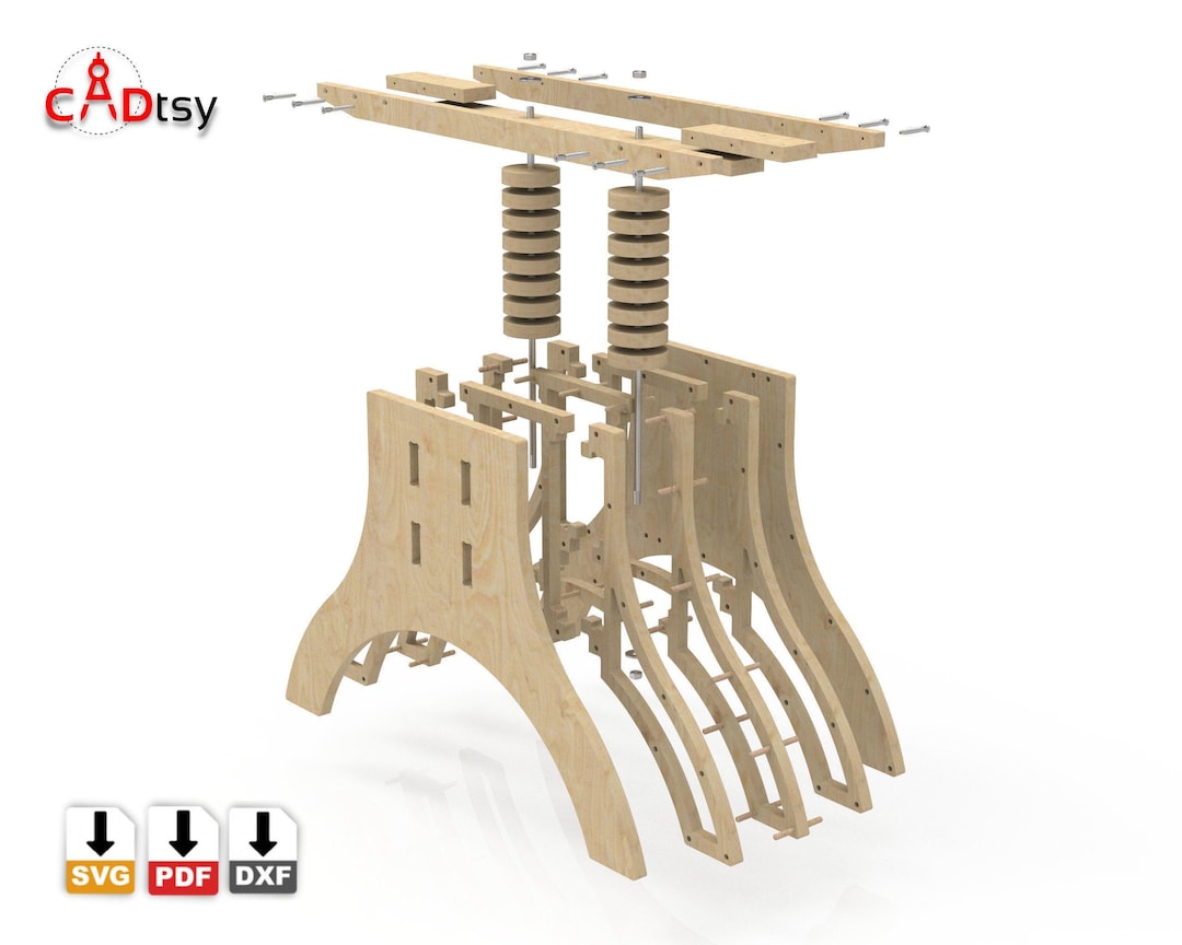 Wood Table Base DXF Files for CNC Router • Table Legs Project - Etsy ...