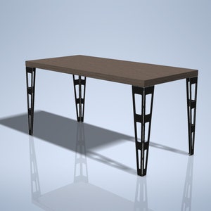 Industrial Table Metal Leg DXF Plasma Cut File. Metal Fabrication ...