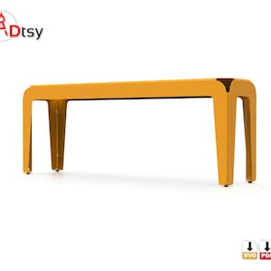 Metal Bench Cnc Plasma Cutting DXF File. Metal Furniture Laser Cut ...