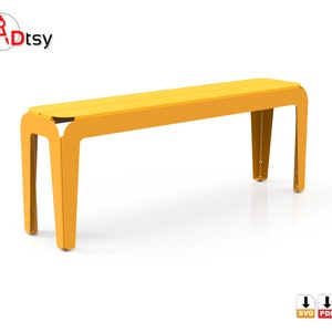 Metal Bench Cnc Plasma Cutting DXF File. Metal Furniture Laser Cut ...