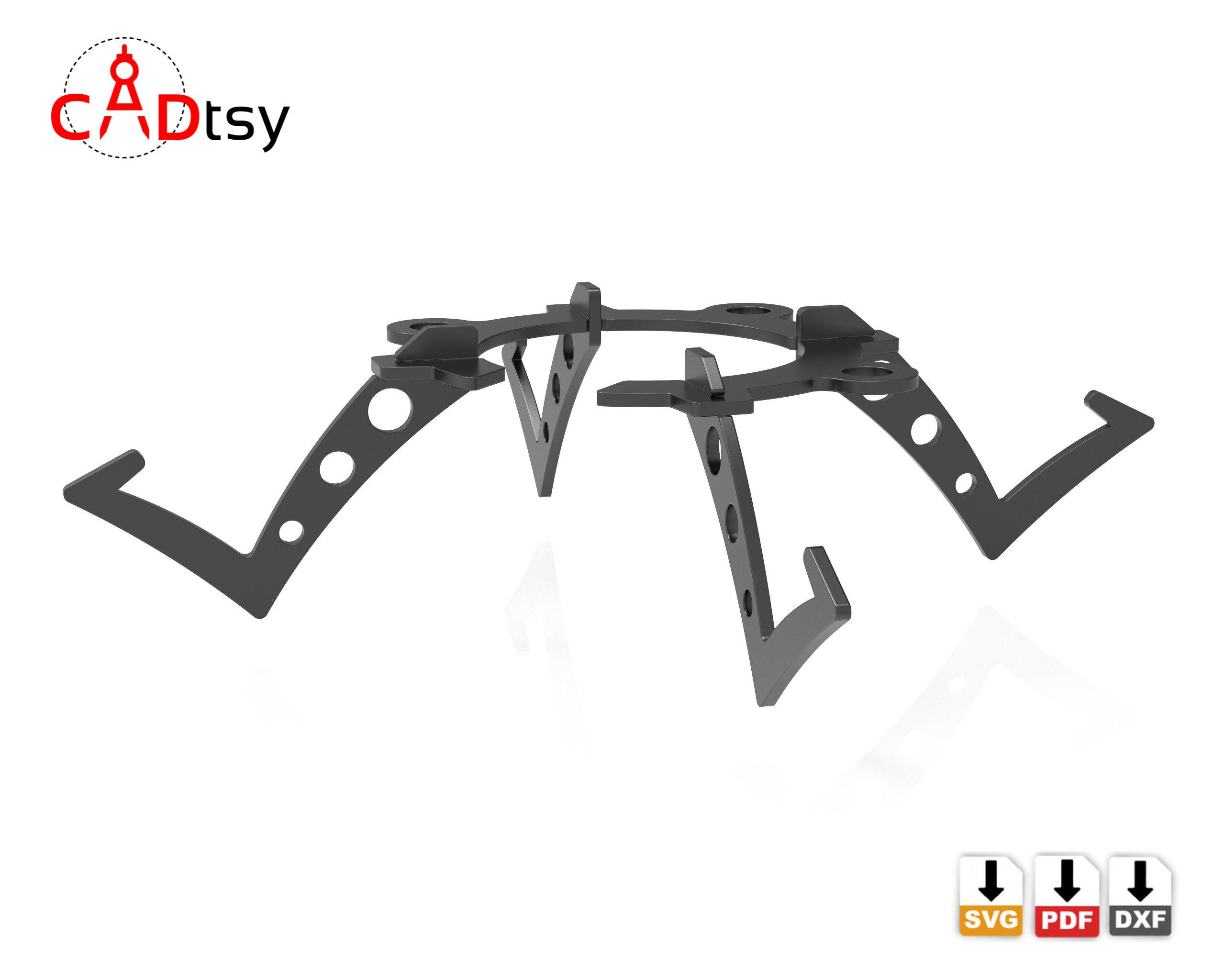 Welding Bottle Tank Hooks DXF File for CNC Plasma / Laser - Etsy