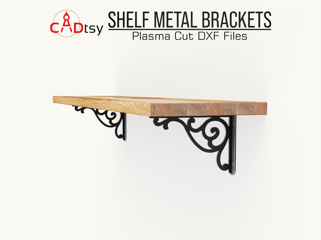 Shelf Bracket DXF File: CNC Plasma Cut Design (1/8", 3mm) - Etsy