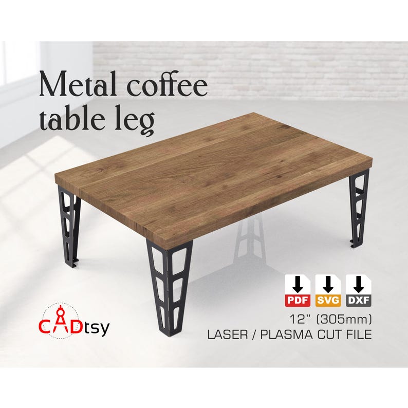 Coffee Table Legs DXF Files for Plasma • Sheet Metal Legs Laser Cut SVG ...