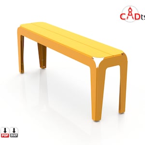 Metal Bench Cnc Plasma Cutting DXF File. Metal Furniture Laser Cut ...