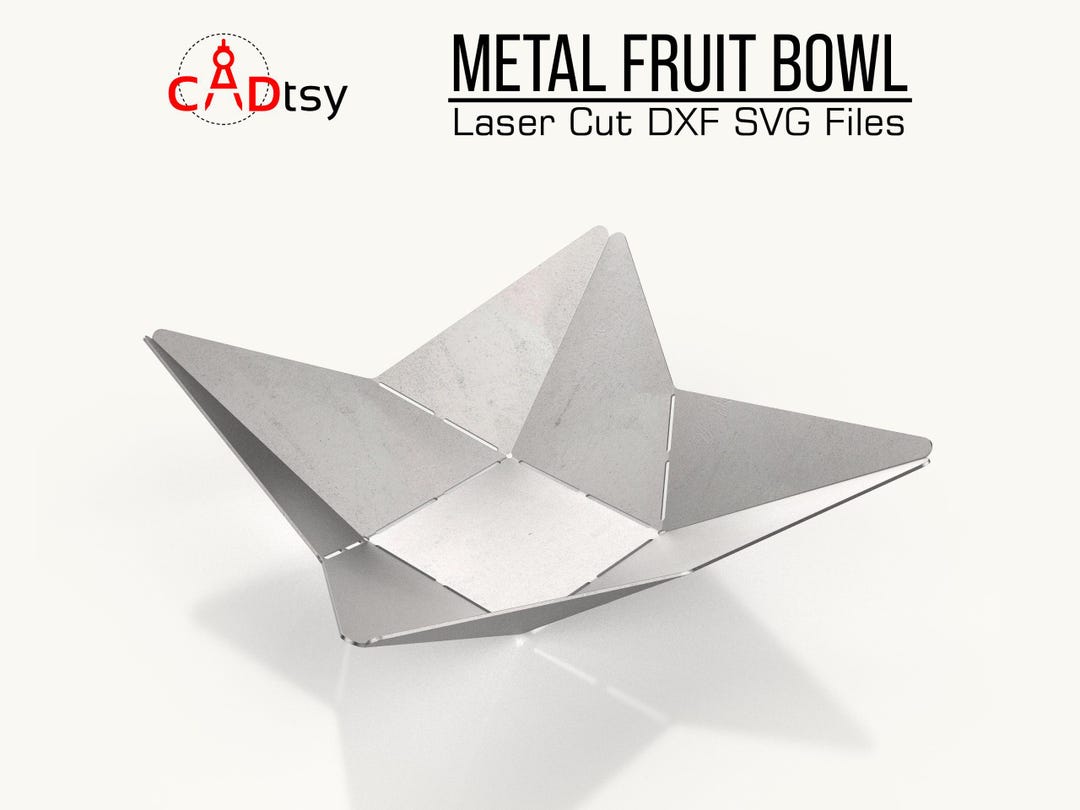 Buy Metal Fruit Bowl DXF Plasma Cut DXF File. Laser Cut Snack Tray ...