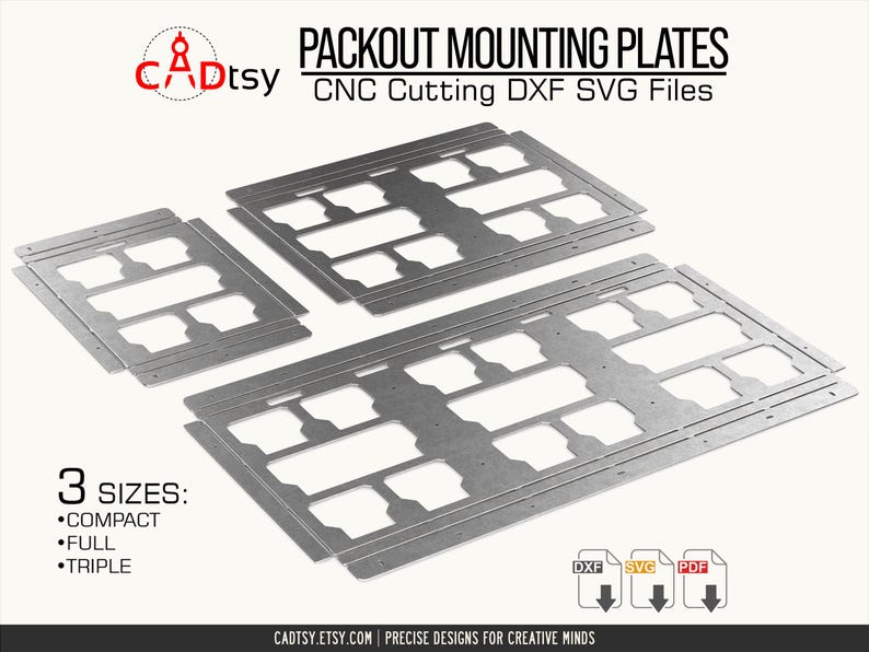 Milwaukee Packout Mount Plate DXF Files for Plasma • Packout Mounting ...