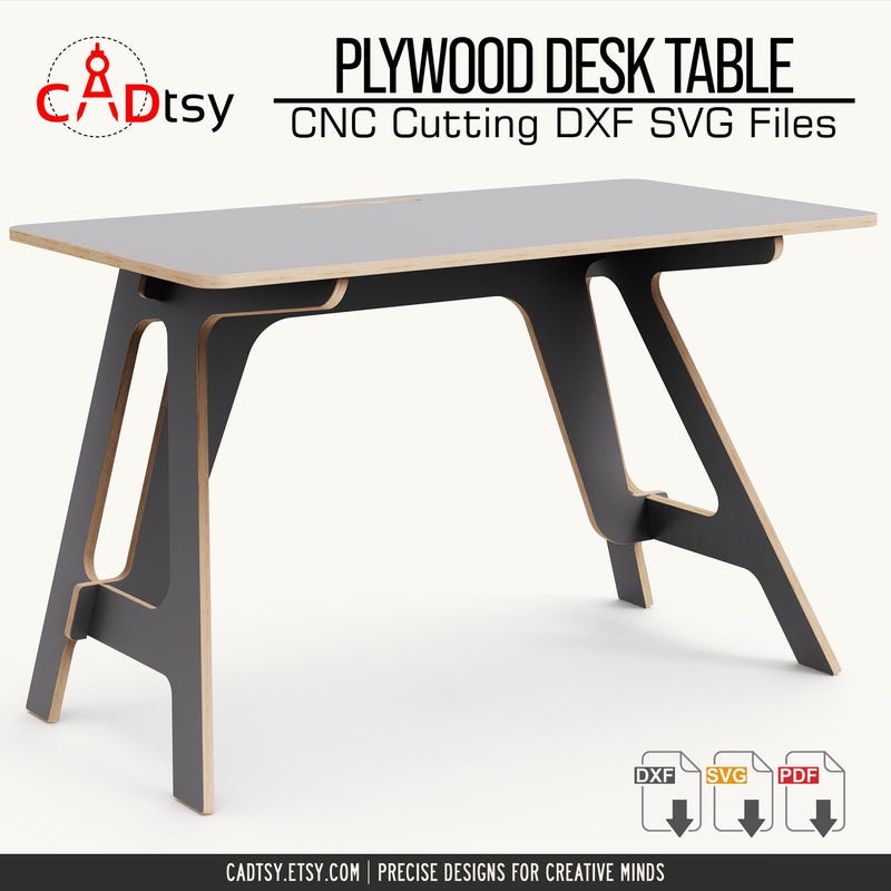 Plywood Desk Table Dxf - Etsy
