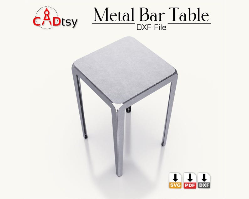 Bar Table DXF Files for Plasma Cutting. Sheet Metal Table Plans - Etsy