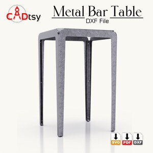 Bar Table DXF Files for Plasma, Laser Cut Plans. Patio Outdoor ...