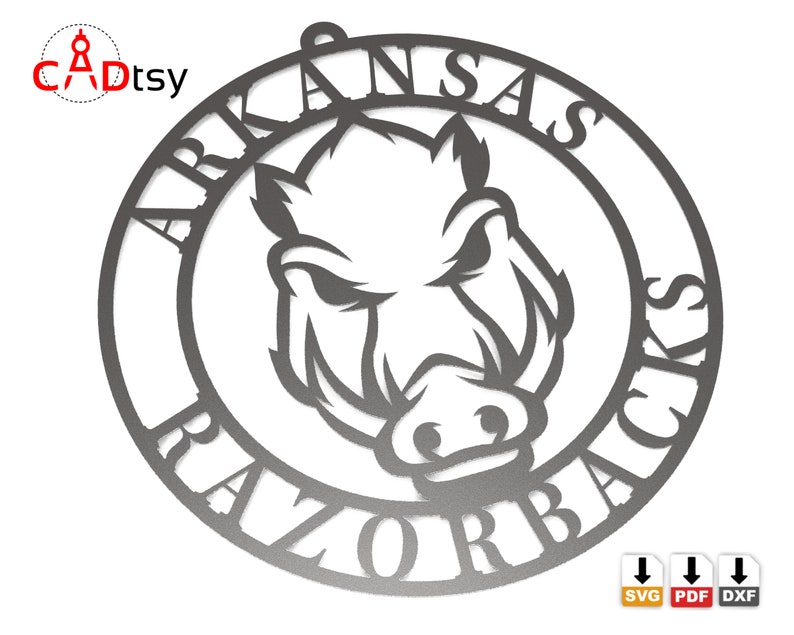 Arkansas Razorbacks Plasma / Laser CNC Cut DXF File Football - Etsy