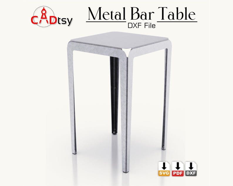 Bar Table DXF Files for Plasma Cutting. Sheet Metal Table Plans - Etsy