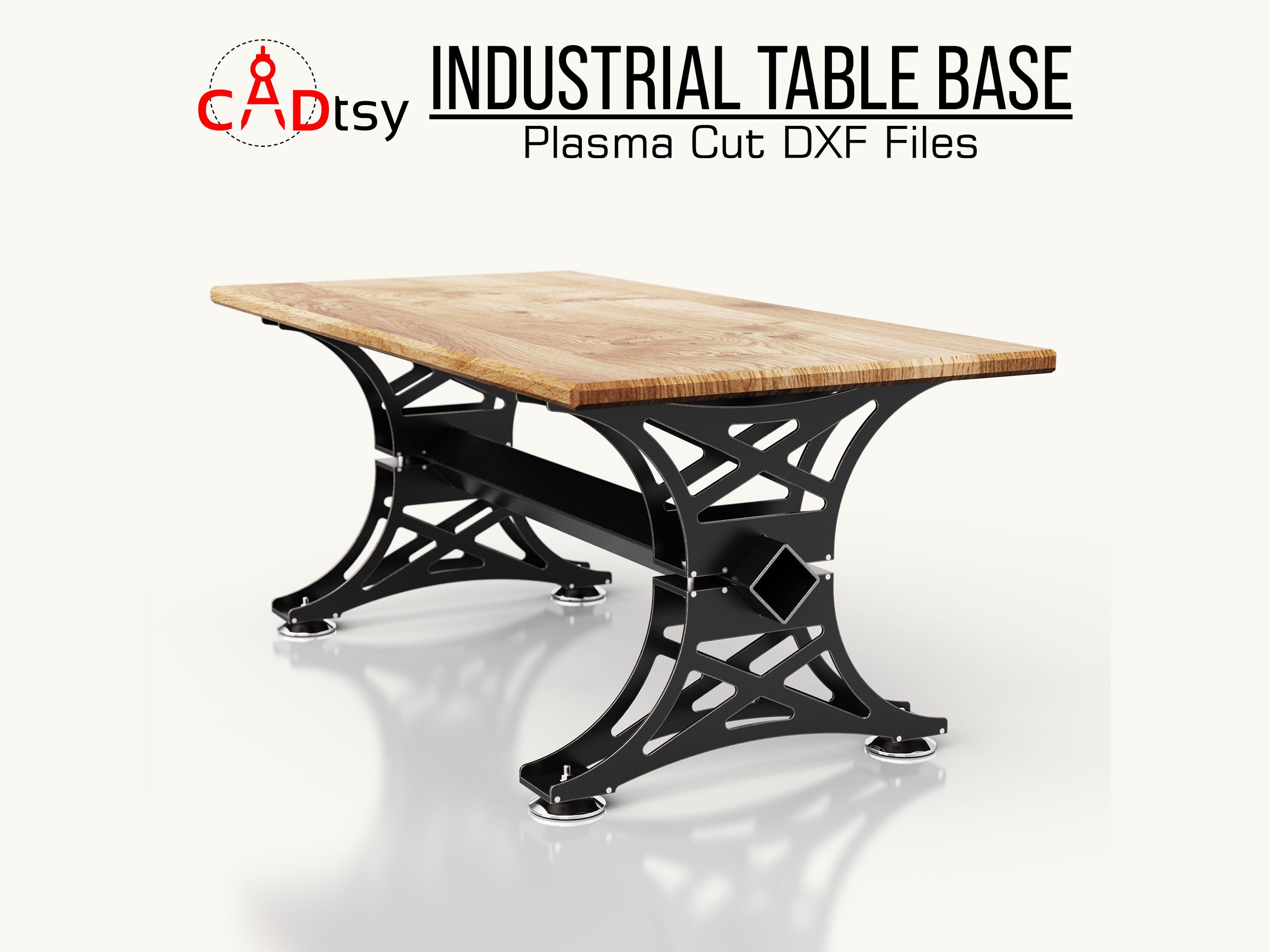 Table Legs DXF Files for Plasma Cutting CNC • Industrial Table Base - Etsy