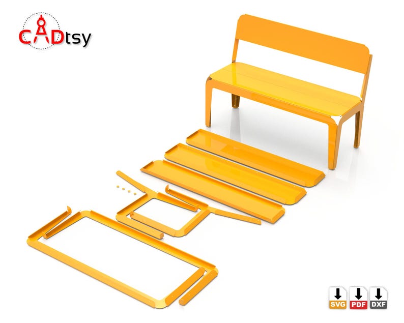 Metal Table and Bench Set DXF Files for Plasma Cutting CNC - Etsy