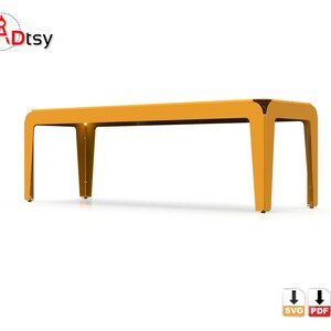 Bench DXF Laser Cutting File, CNC Plasma SVG Plans, Metal Outdoor Patio ...