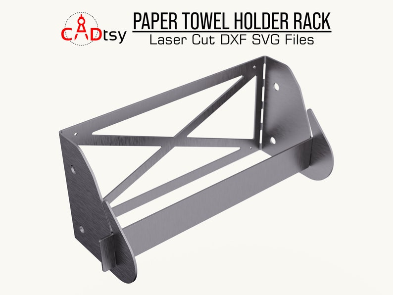 Paper Towel Rack Holder DXF Files for Plasma • Workshop Towel Dispenser ...