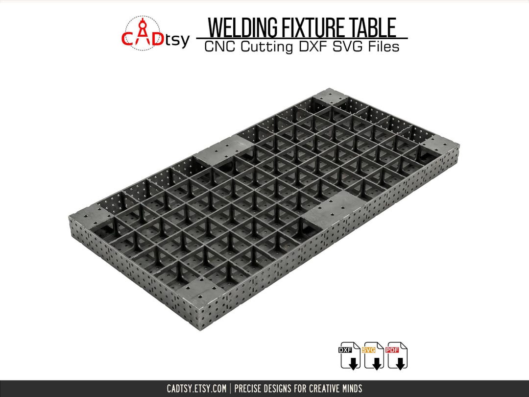 Welding Fixture Table DXF Files, 2400 X 1200mm Plasma Table Plans - Etsy
