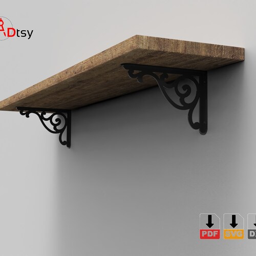 Shelf Bracket DXF File for Plasma Laser Cutting Rectangular - Etsy